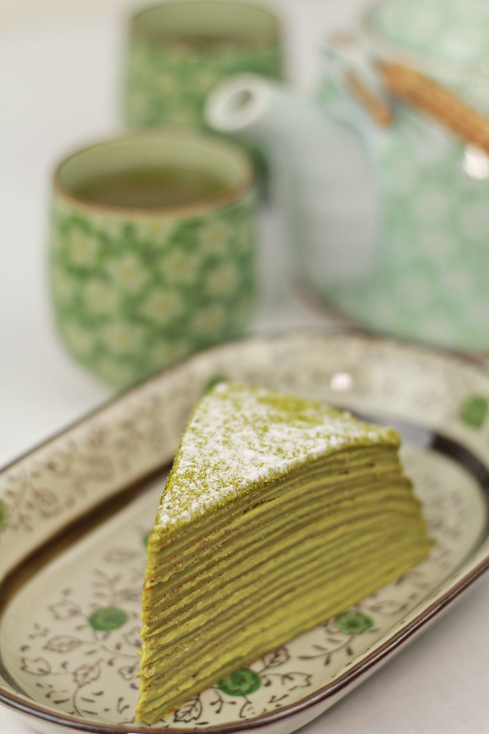 Matcha Mille Crepe Cake (抹茶ミルクレープの作り方) | TheZongHan