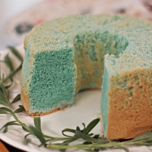 Butterfly Pea Flower Chiffon Cake – 蝶豆花戚风蛋糕 | TheZongHan