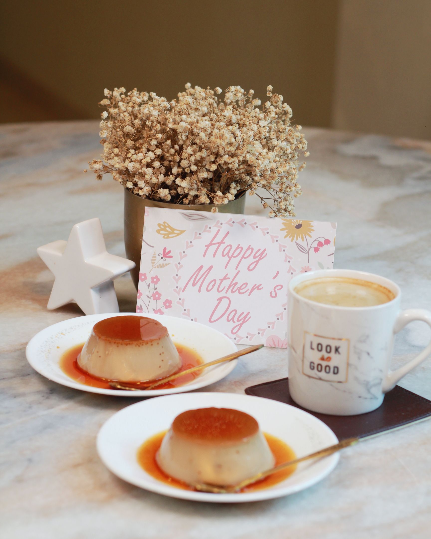 Earl Grey Custard Pudding (No Oven) - Mother's Day Recipe | TheZongHan
